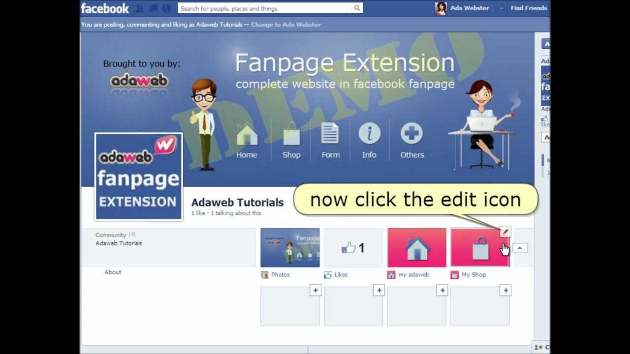 Tutorial: How to install shop tab with fanpage extension - YouTube