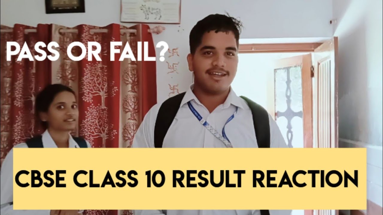 His CLASS 10 RESULT REACTION CBSE 😱😅! Pass or Fail? - YouTube