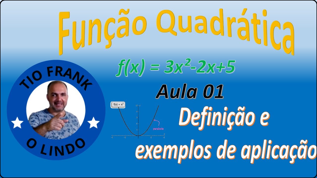 Função Quadrática I Definição e exemplos de aplicação I Aula 01 I ...