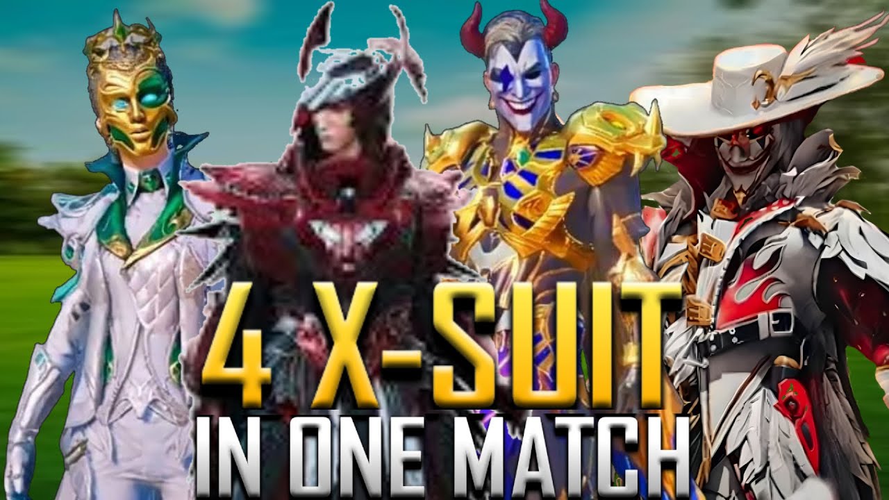 4 X-SUITS IN 1 MATCH | HAFIZ Gaming | PUBG Mobile Gameplay - YouTube