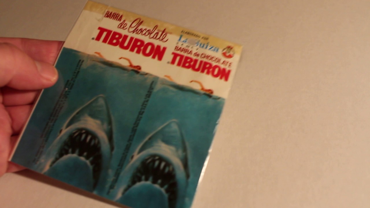 1977 TIBURON JAWS Chocolate Candy Bar Wrapper from Mexico - YouTube