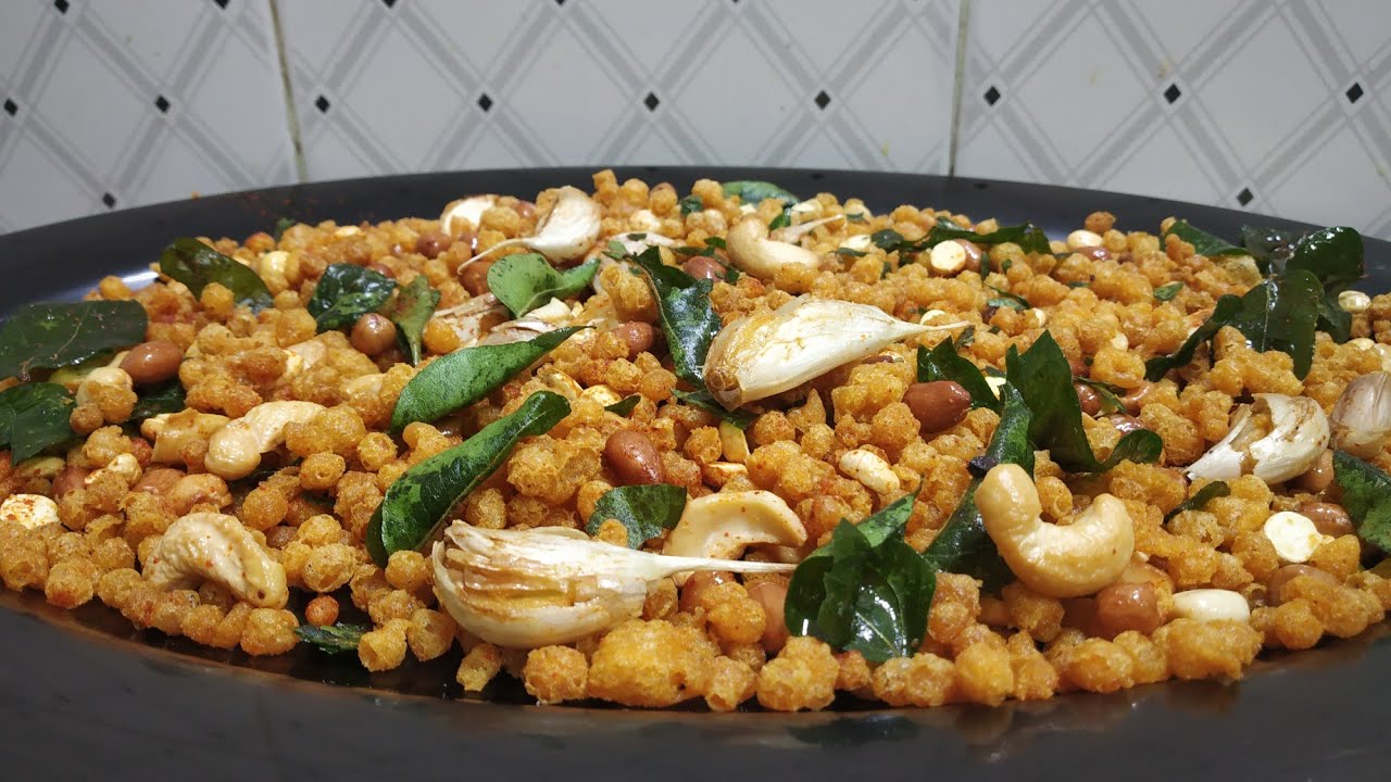 khara boondi | kara bondi | kara boondi video recipe | boondi recipe ...