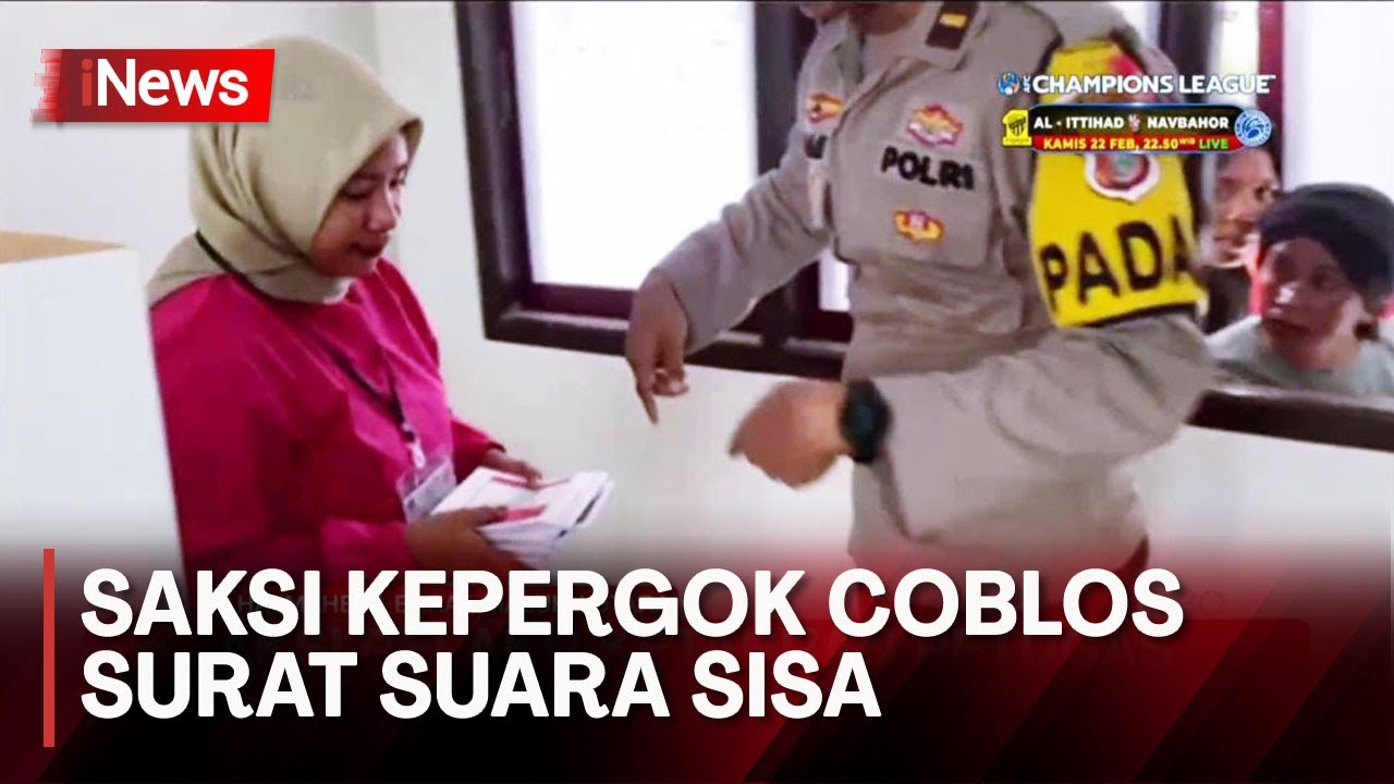 2 Oknum Saksi Partai Coblos Surat Suara Sisa - iNews Prime 16/02 - YouTube