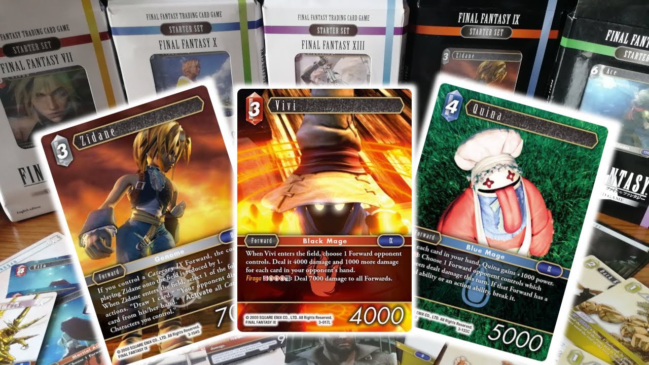 JUEGO DE CARTAS DE FINAL FANTASY - SETS DE FFT-0 y FFIX - YouTube