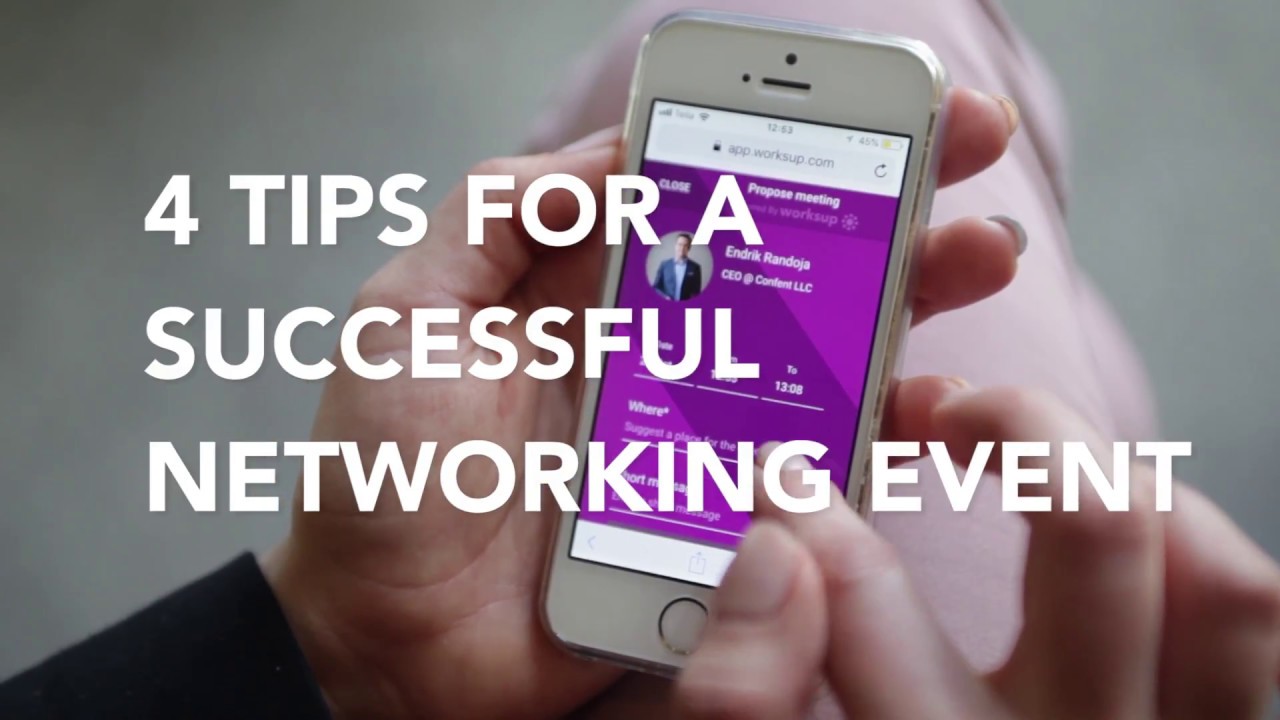 4 tips for a successful networking event - YouTube