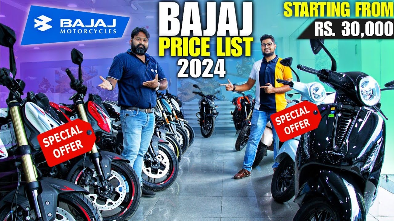Bajaj Bikes Price List 2024