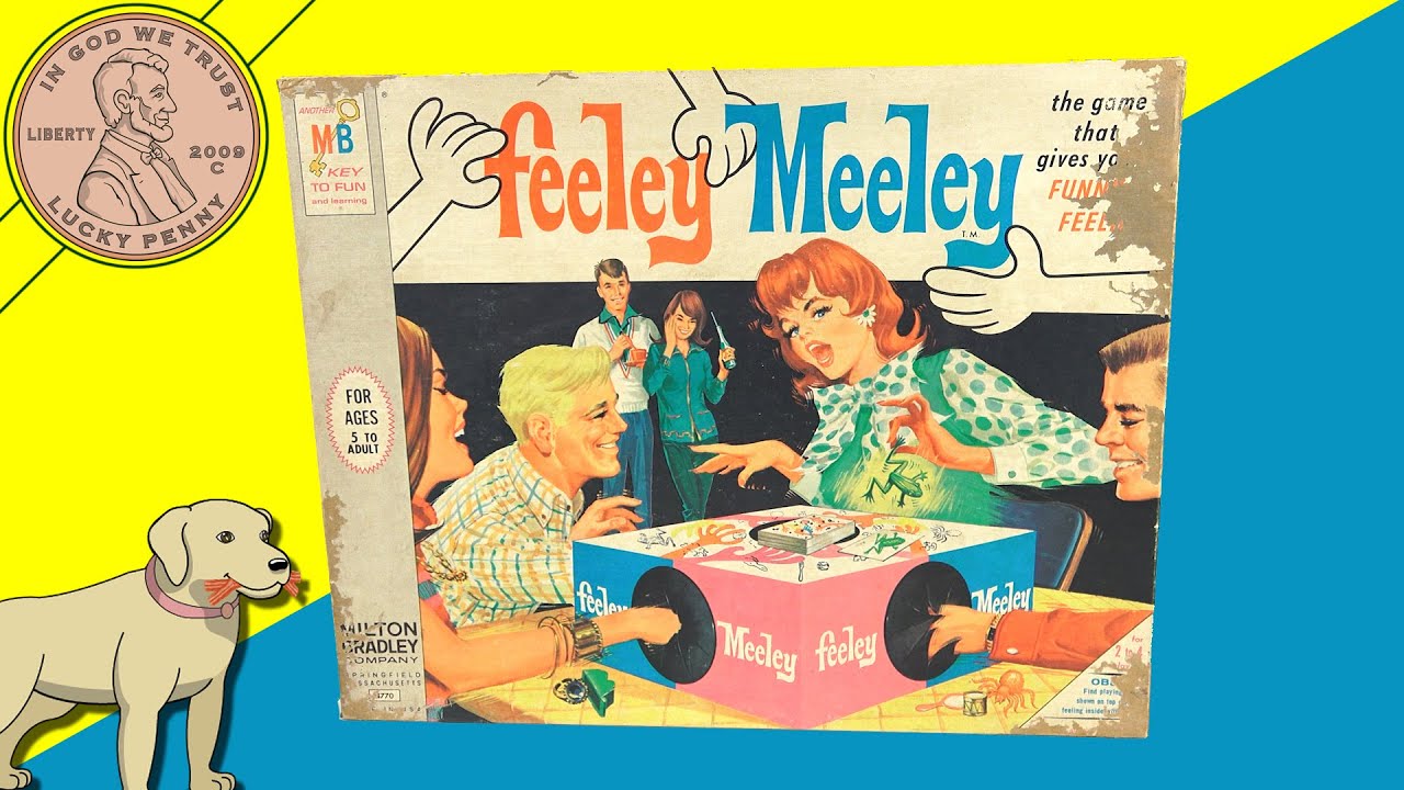 1967 Milton Bradley Game Feeley Meeley Family Game - YouTube