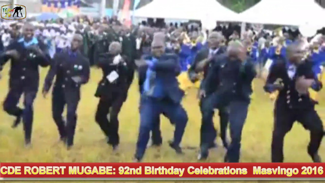 ZCC Mbungo dancing for Cde Robert Mugabe - YouTube