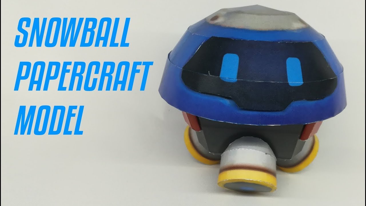 Snowball Papercraft Model [Overwatch] - YouTube
