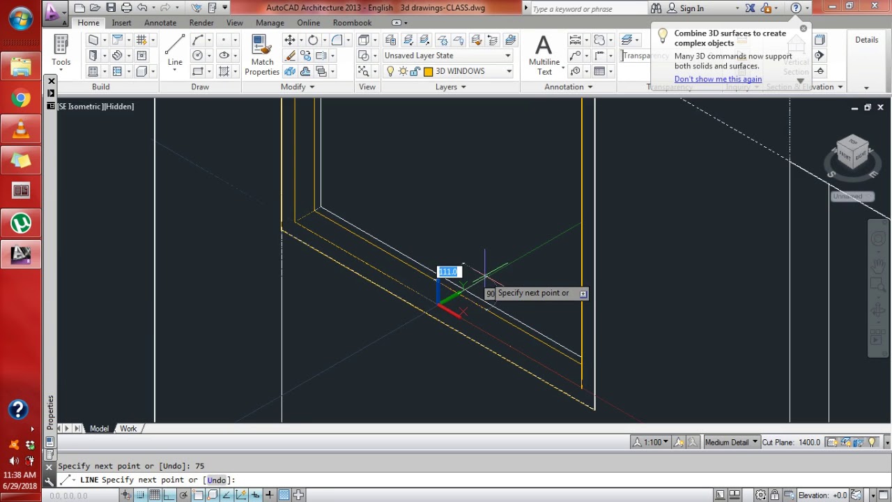 1 AUTOCAD 3D LOUVRE WINDOWS - YouTube