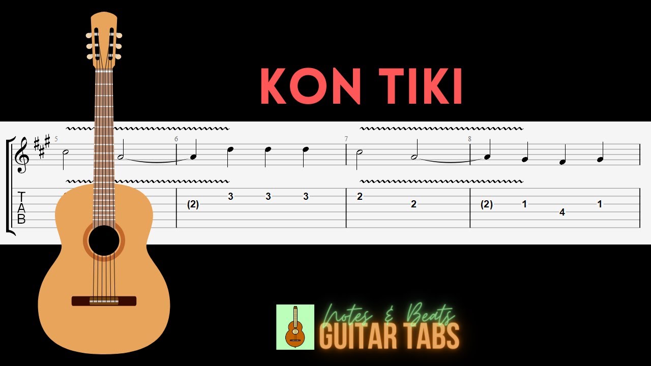 The Shadows- Kon Tiki GUITAR TAB - YouTube
