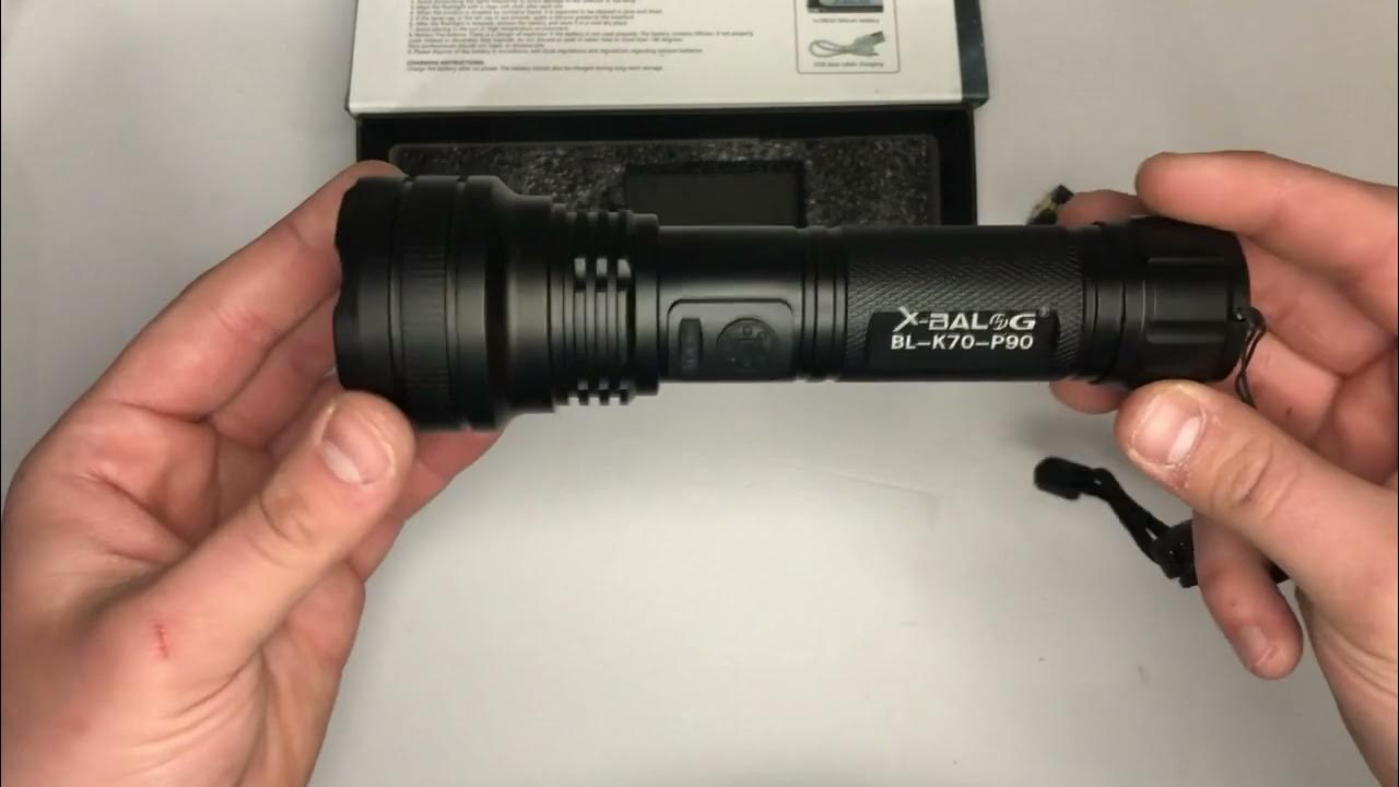 Ліхтарик ручний тактичний Bailong BL-K70-P90 - YouTube