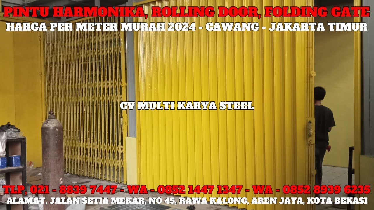 Pintu Harmonika, Rolling Door, Folding Gate Murah Cawang Jakarta Timur ...