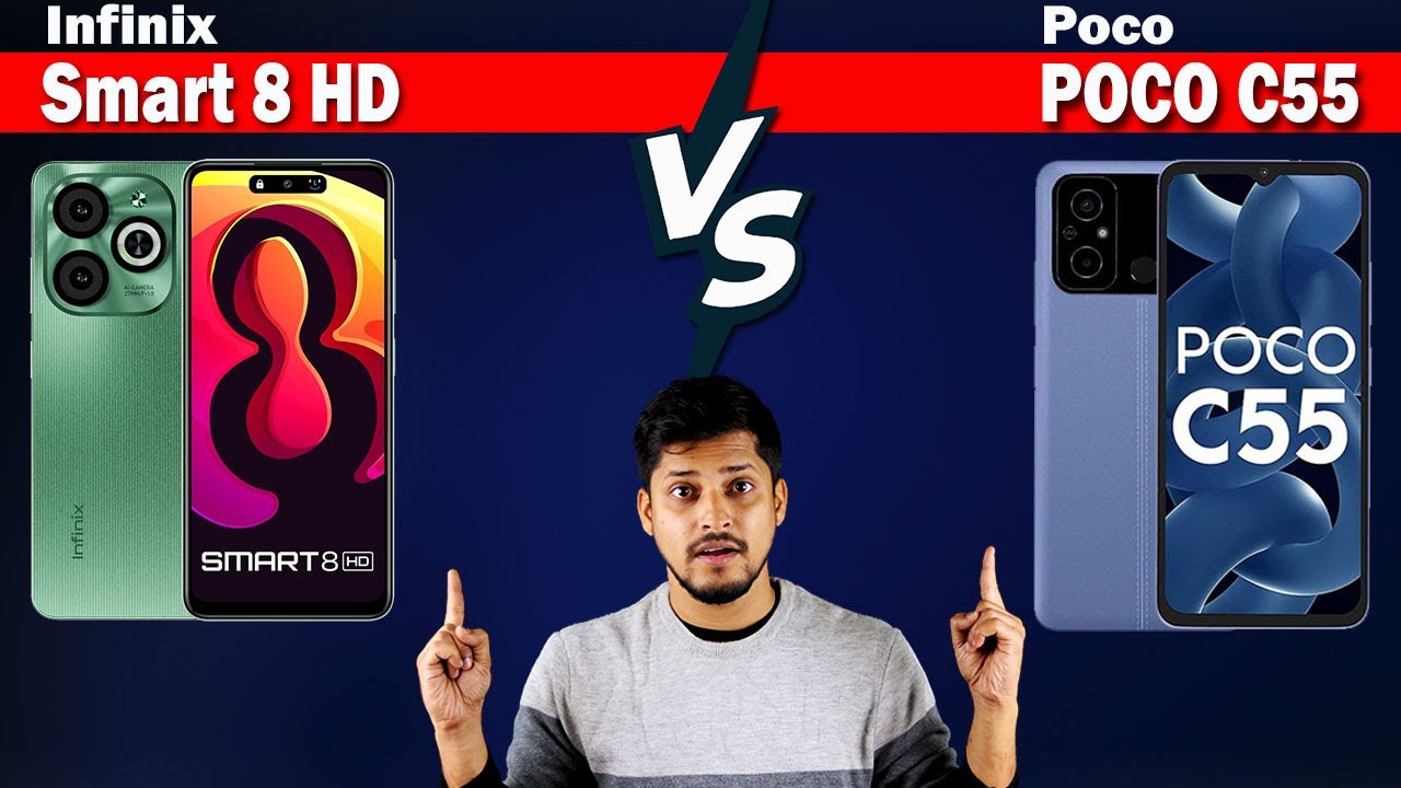 Infinix Smart 8 HD vs POCO C55 Detailed Comparison | Which One Is The ...