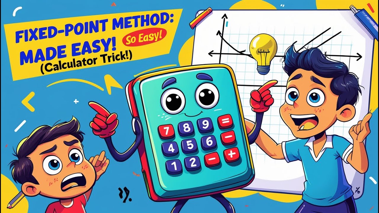 fixed point method using calculator #numericalanalysis #calculatortrick ...