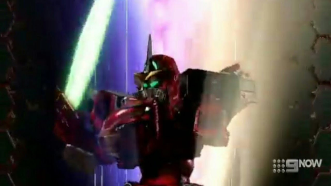 Megazord Vs Robotron Dublado | Power Rangers Beast Morphers - YouTube