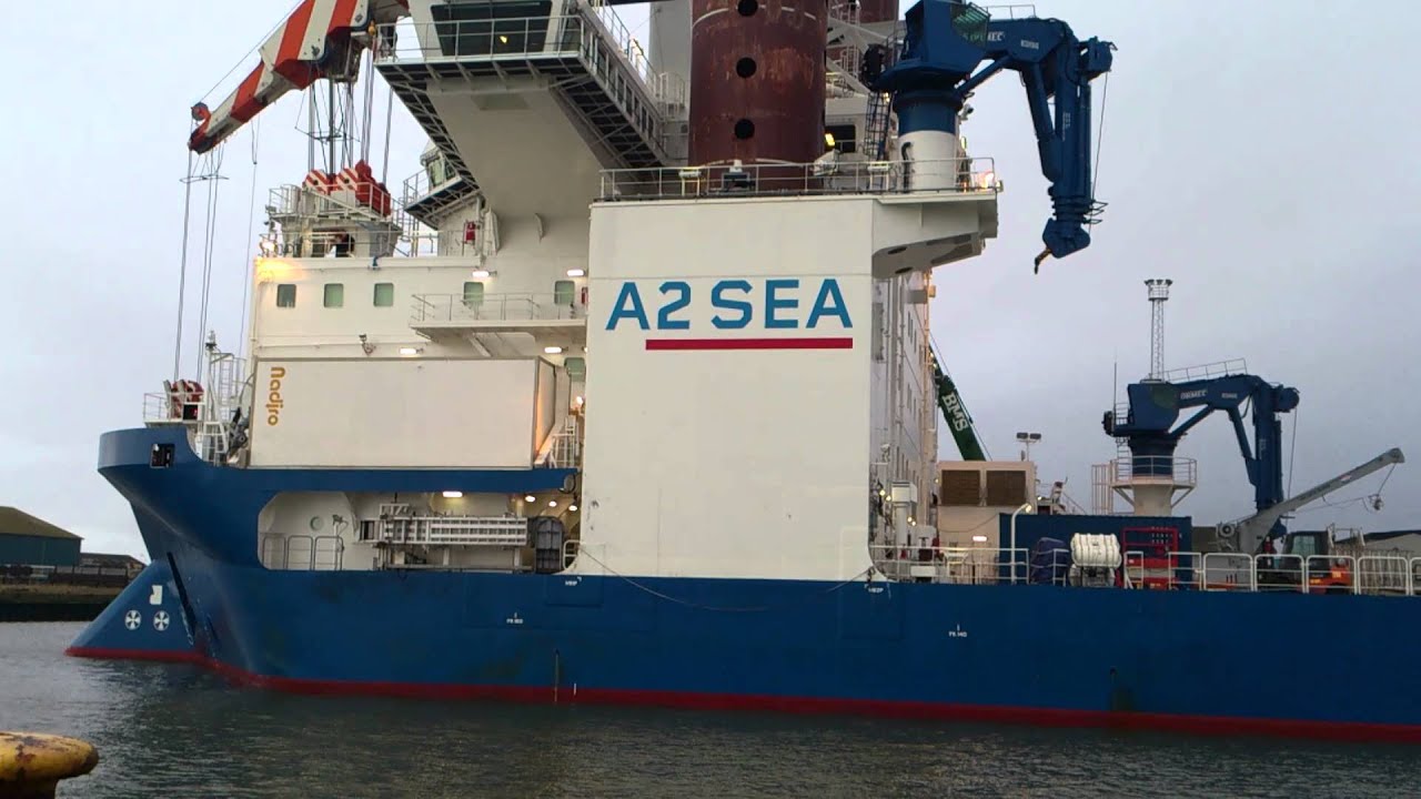 Sea Installer - (Offshore Crane Vessel) Esbjerg Part I. - YouTube
