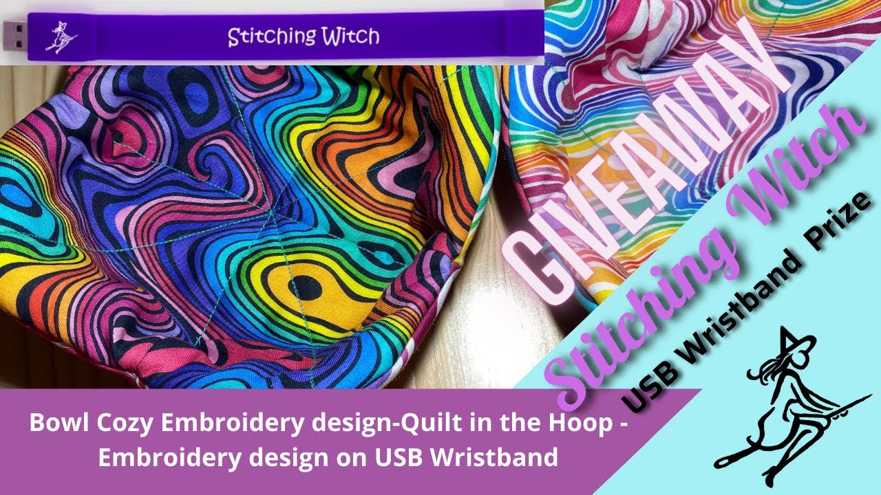 Bowl Cozy Embroidery Pattern DIY" quilt in the hoop" ~ Embroidery ...
