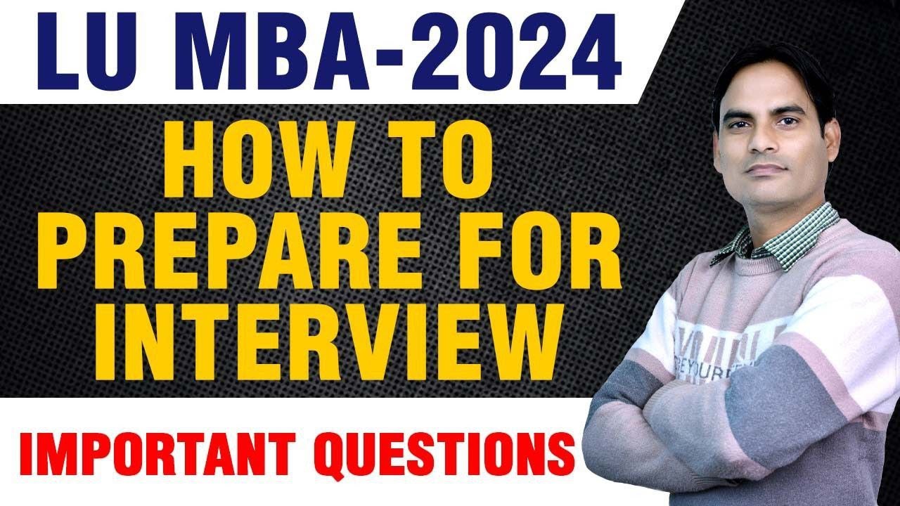 LUCKNOW UNIVERSITY MBA/ MTTM | HOW TO PREPARE FOR INTERVIEW ? - YouTube