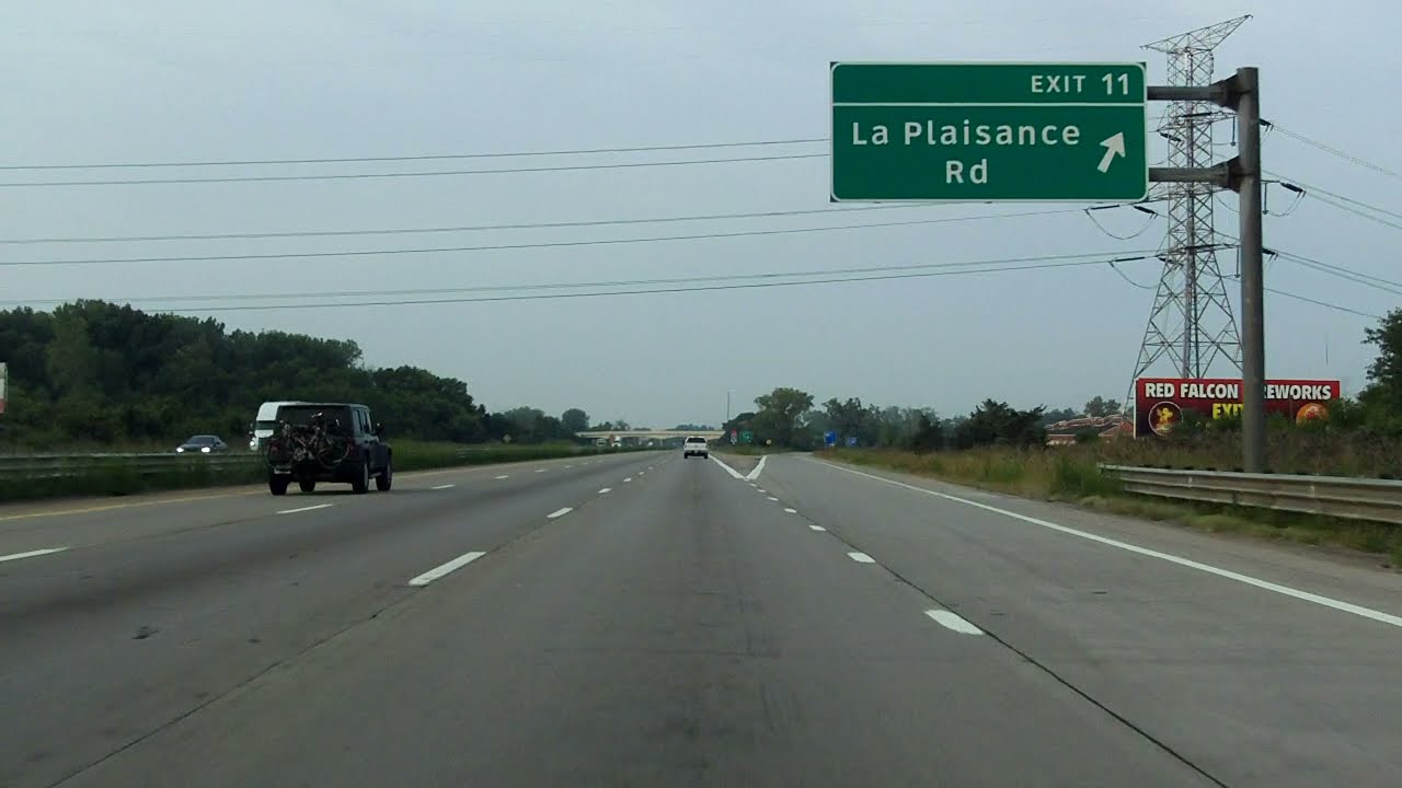 Interstate 75 - Michigan (Exits 20 to 9) southbound - YouTube