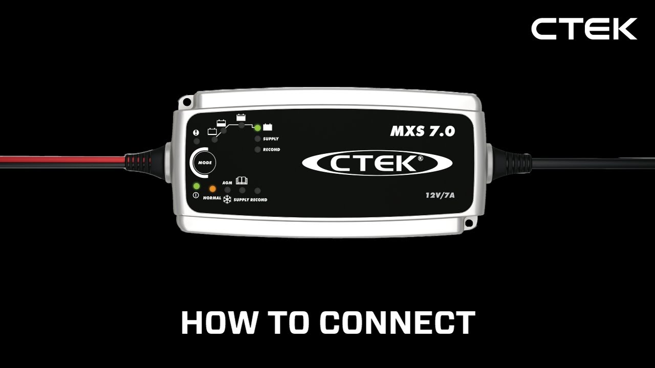 Tutorials CTEK MXS 7 0 How to connect - YouTube