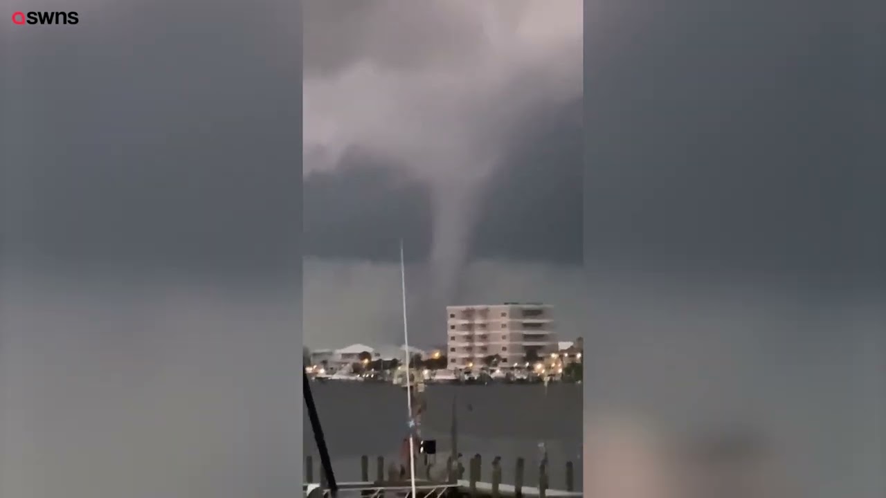 Giant waterspout sighted off the coast of Destin, Florida | SWNS - YouTube