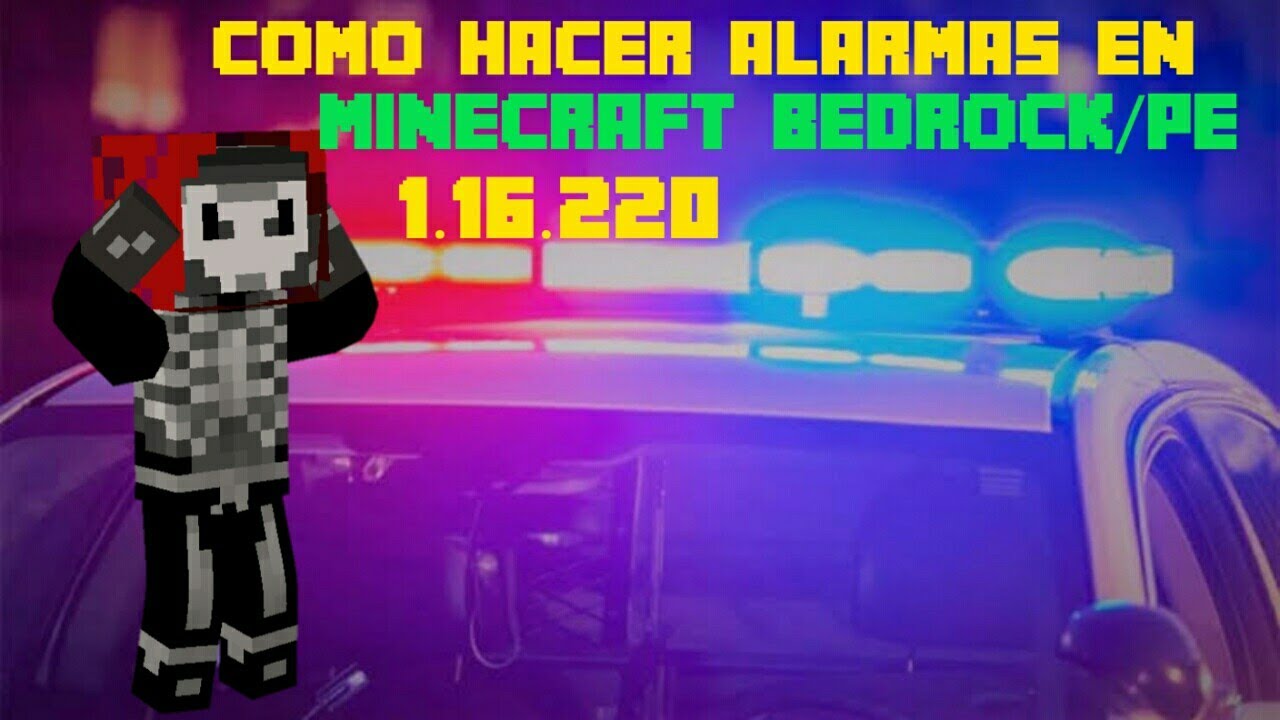 ||COMO HACER UNA ALARMA|| EN MINECRAFT BEDROCK. - YouTube