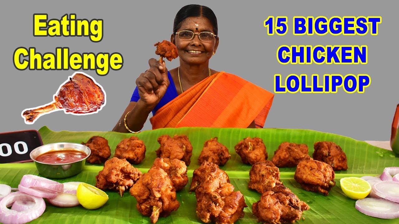 15 CHICKEN LOLLIPOP EATING CHALLENGE | SPICY CHICKEN LOLLIPOP | Food ...