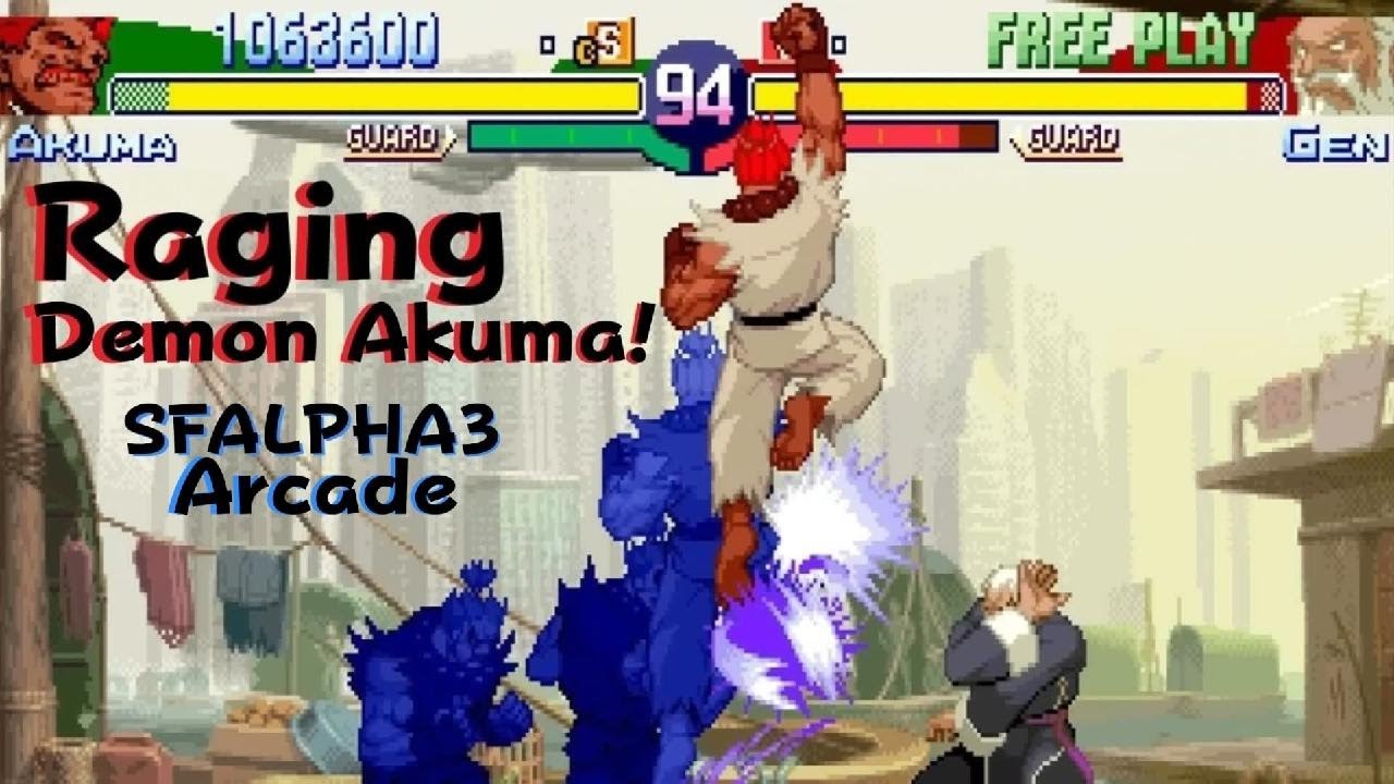 Street Fighter ALPHA 3 Akuma Gameplay! - YouTube