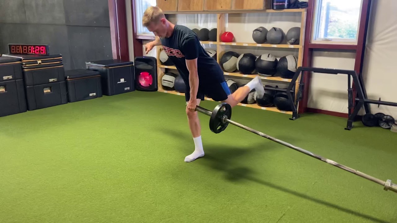 Single Leg RDL - Landmine - YouTube