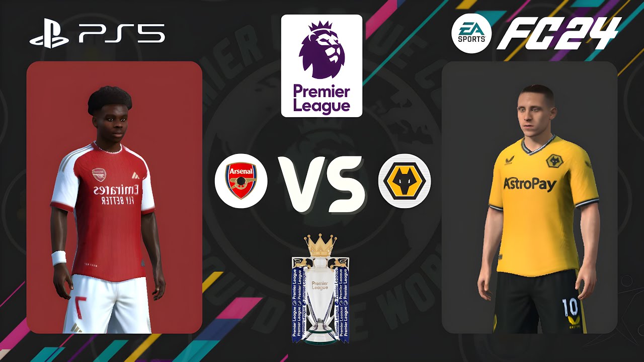 Arsenal vs Wolves | English Premier League 2024/25 | FC 24 Gameplay ...