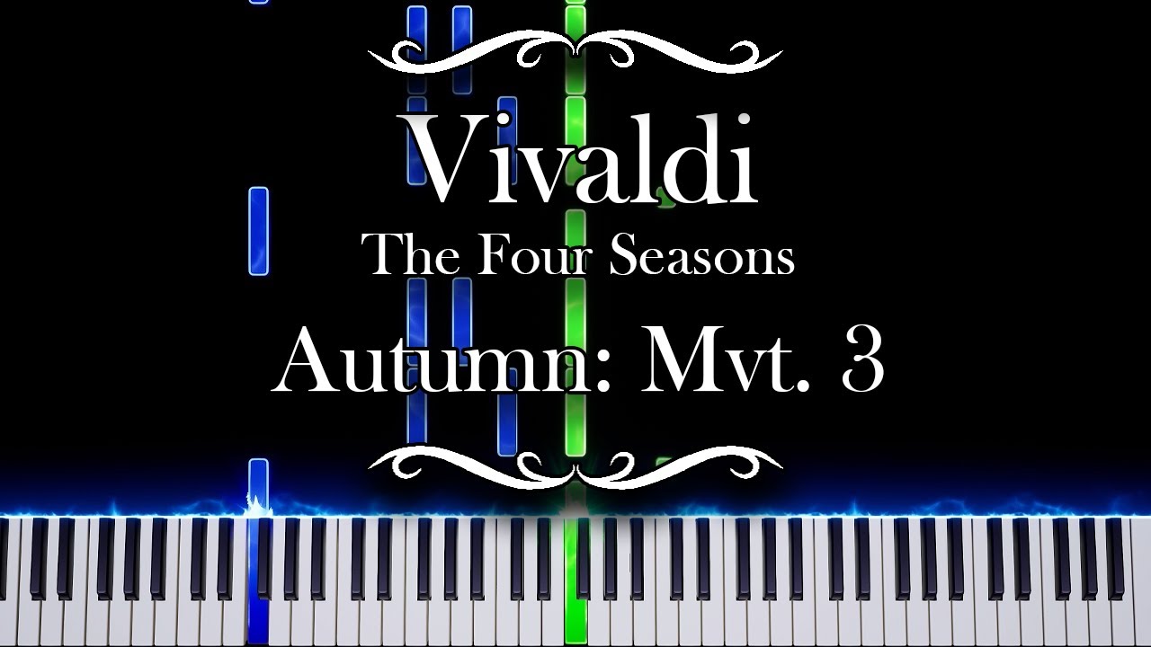 Autumn, Mvt. 3 - The Four Seasons by Vivaldi (Piano Tutorial) - YouTube