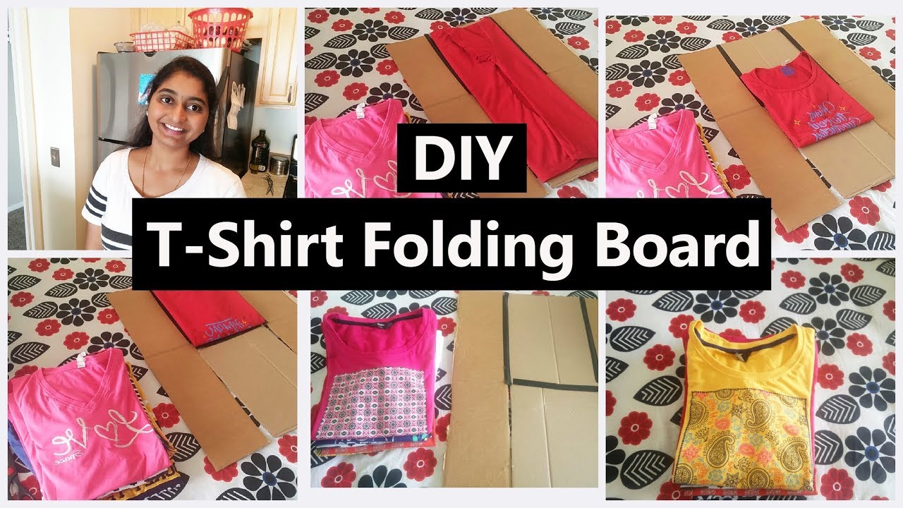 DIY Shirt Floder| How To make T shirt Floding Board With Card board ...