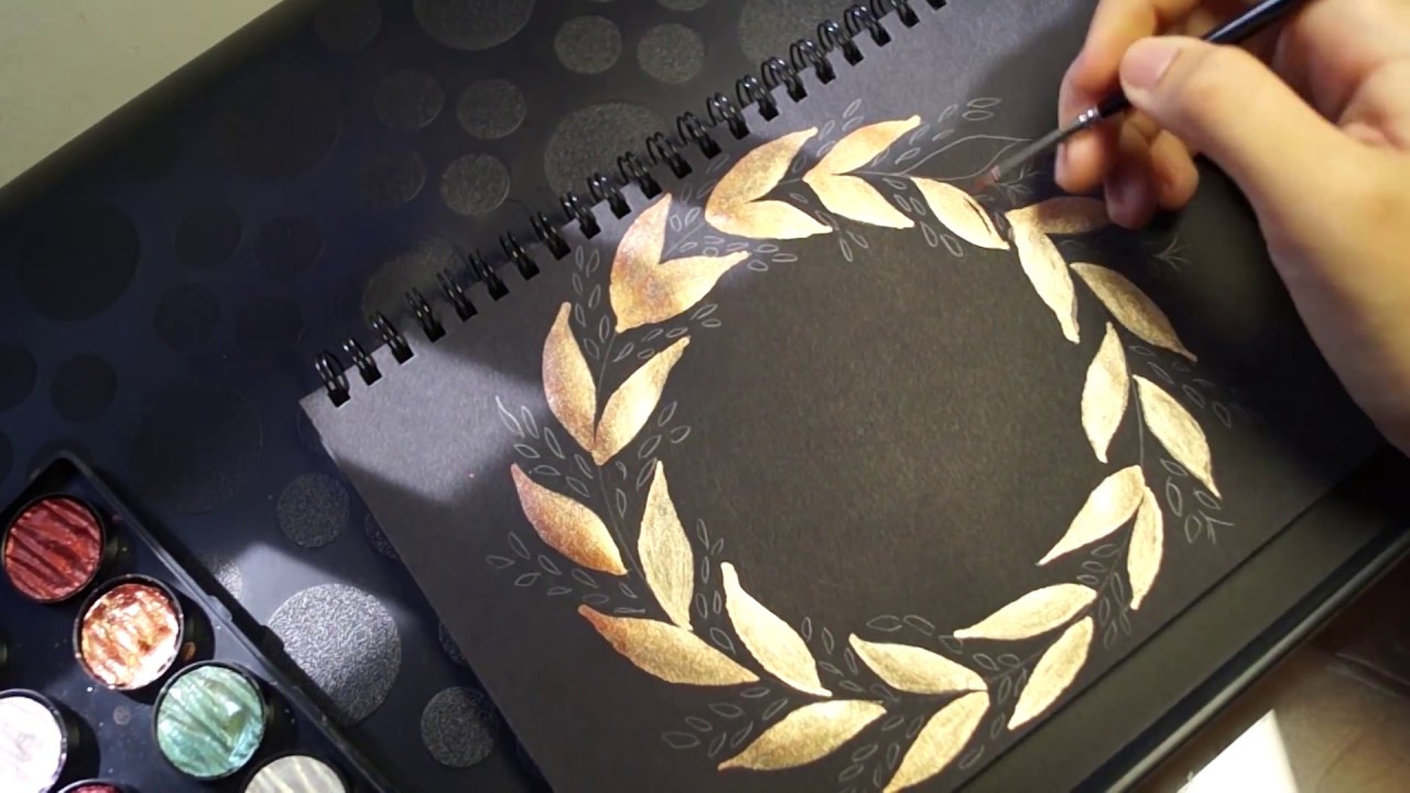 Calligraphy x Floral Wreath Tutorial - YouTube