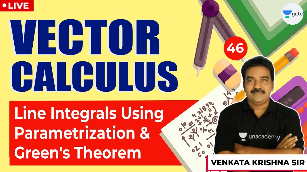 Line Integrals Using Parametrization and Green's Theorem | Lec - 46 ...