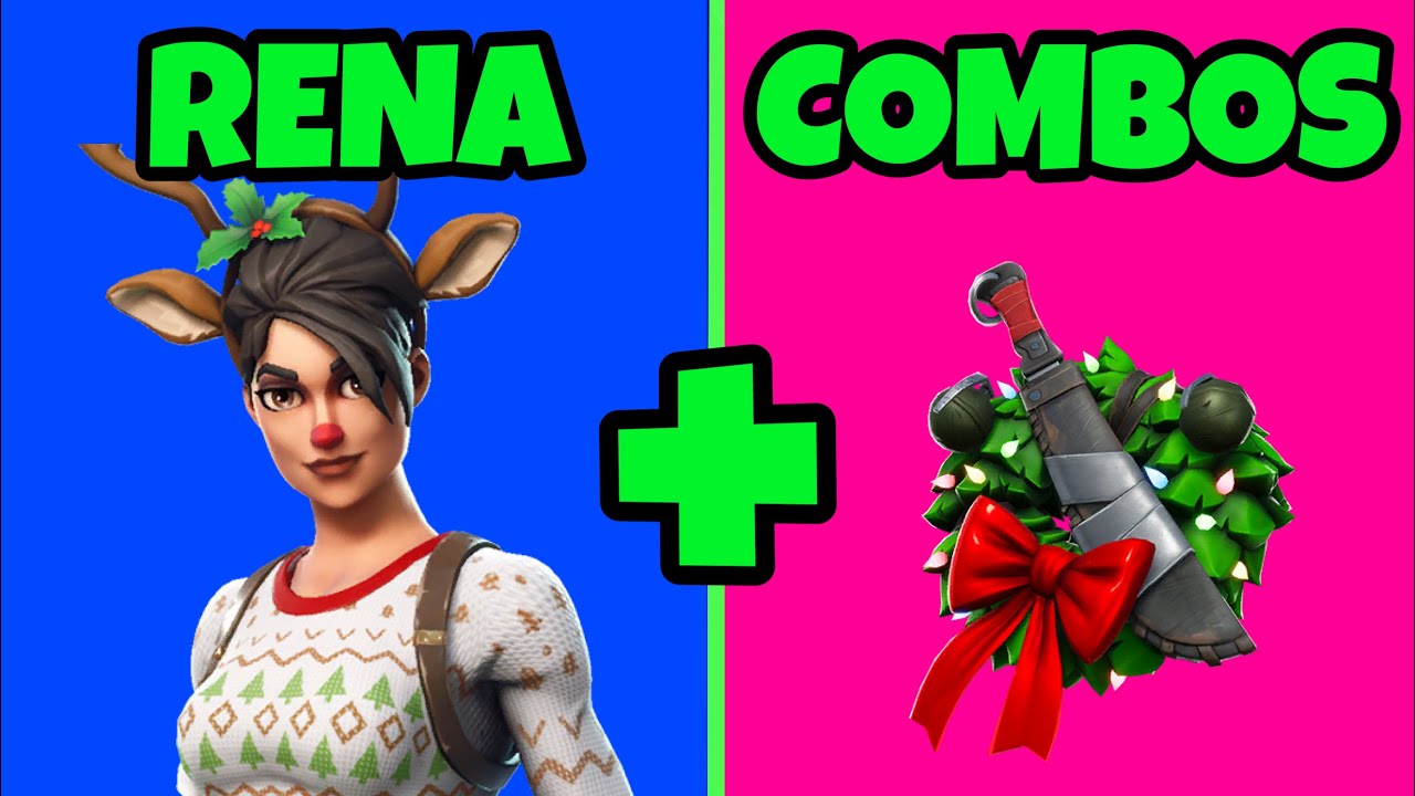 ☃️SKIN RENA FORTNITE COMBOS FORTNITE CAPÍTULO 2 SAQUEADORA DO NARIZ ...