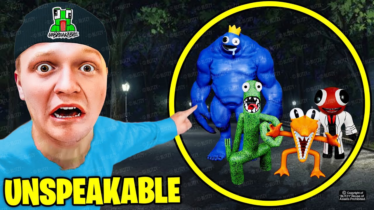 6 YouTubers Who Caught RAINBOW FRIENDS In Real Life! (Unspeakable, MrBeast & Preston) - YouTube