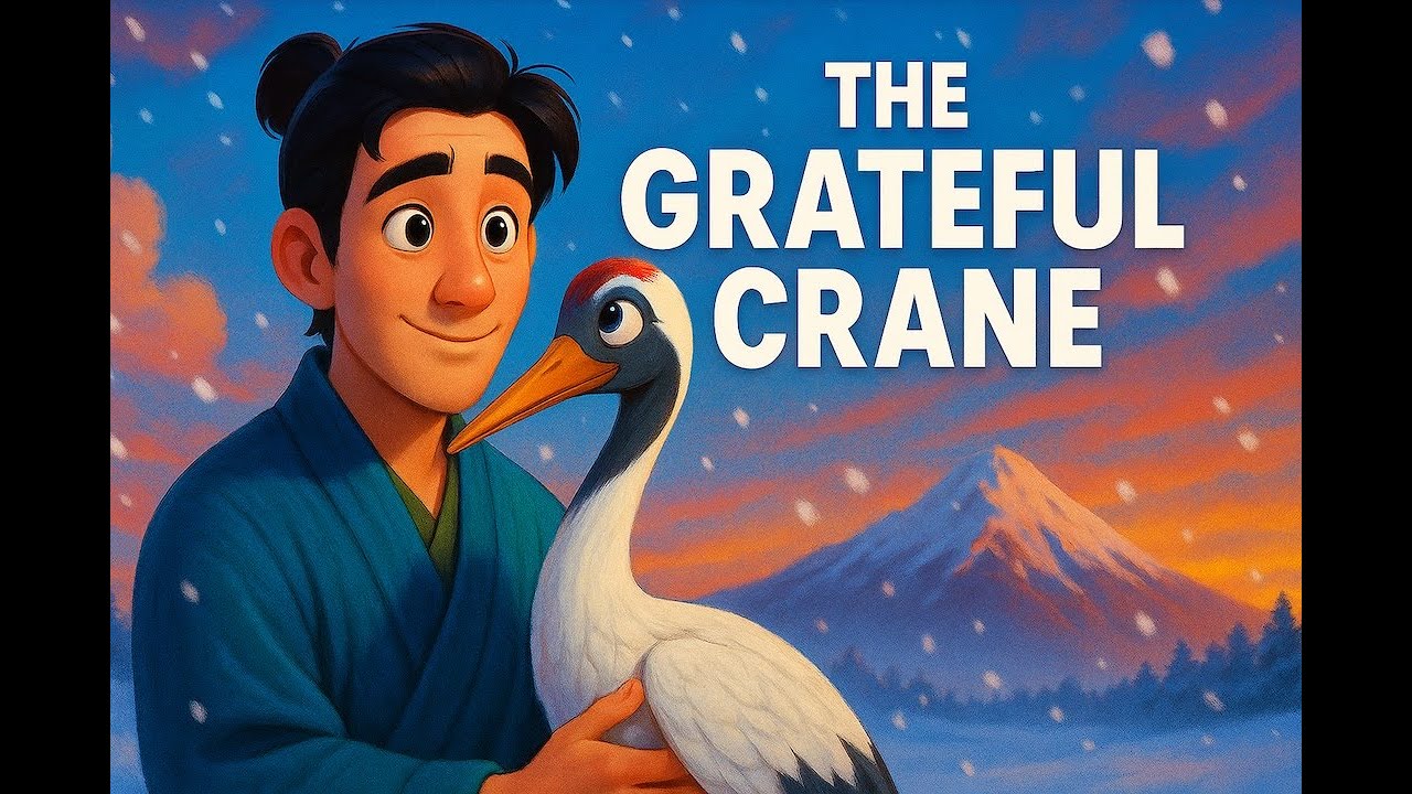 The Grateful Crane | A Japanese Folktale for Kids - YouTube