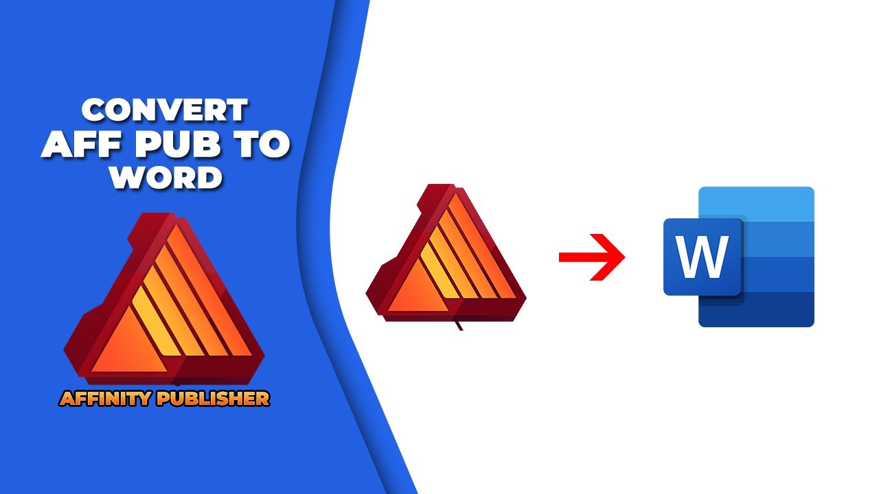 How to Convert Affinity publisher to Microsoft word - YouTube