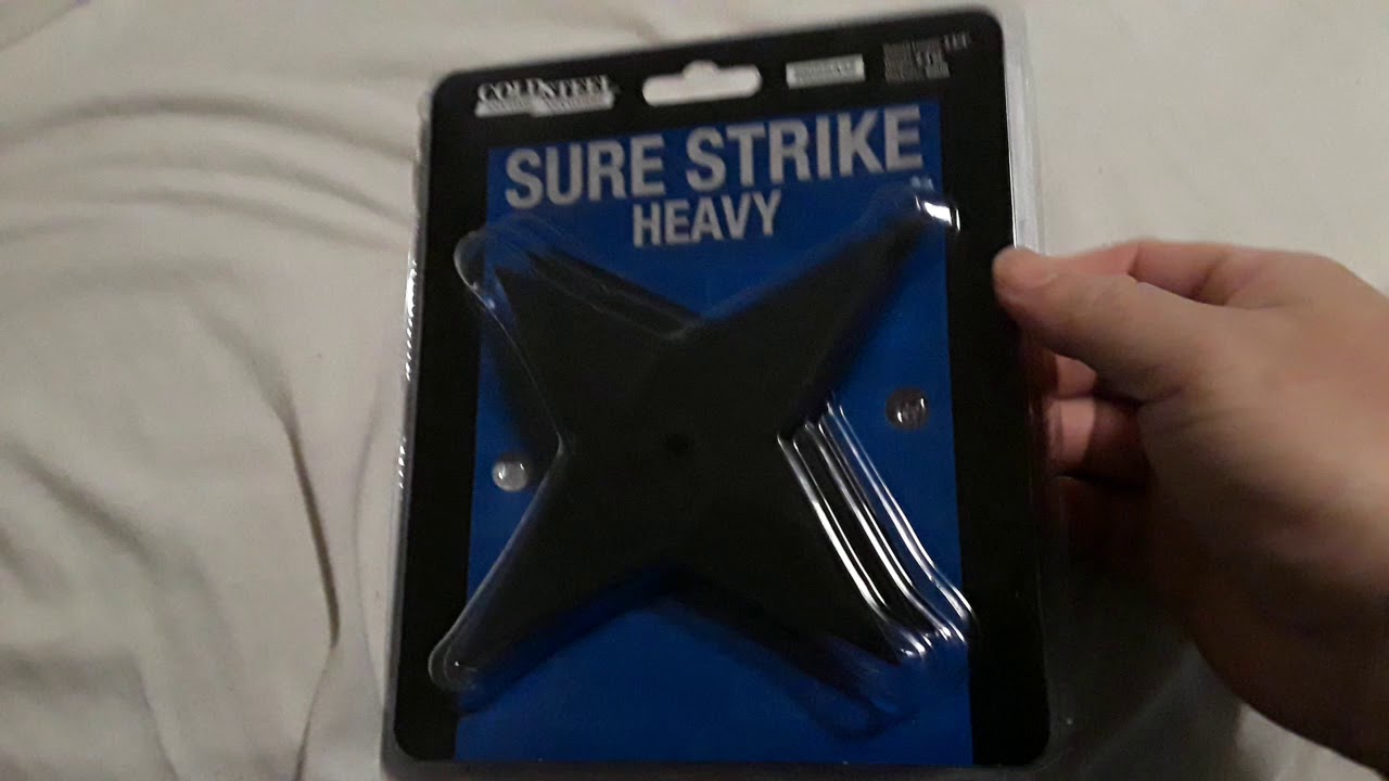 Unboxed Sure Strike Heavy Shurikens. From,"Cold Steel". - YouTube