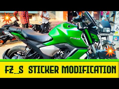#FZ-S V3 Sticker Modified Full Sticker wrapping#yamaha FZ-s - YouTube