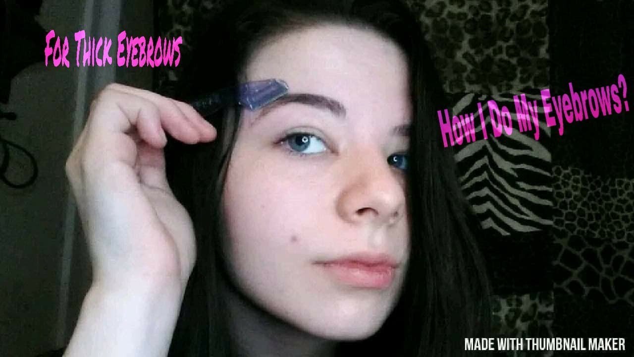 How To : Trim & Shape Thick Eyebrows - YouTube