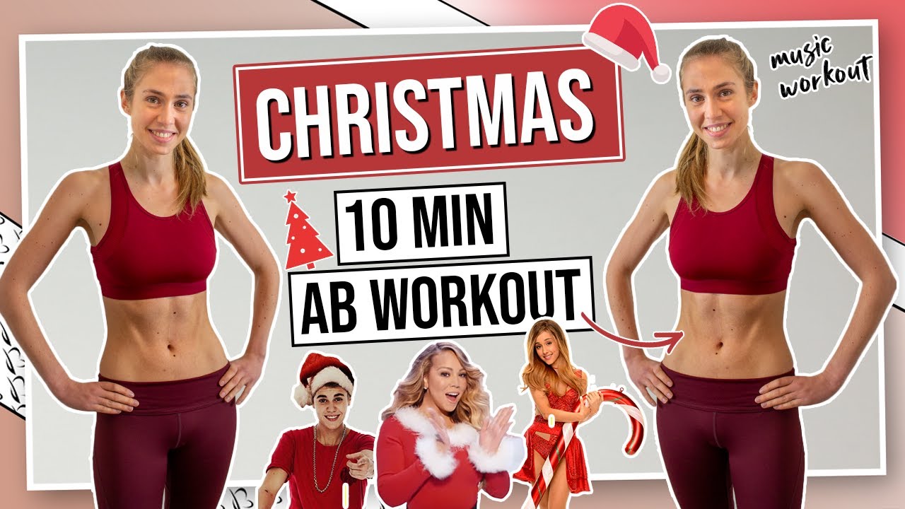 10 MIN Christmas AB WORKOUT! - YouTube