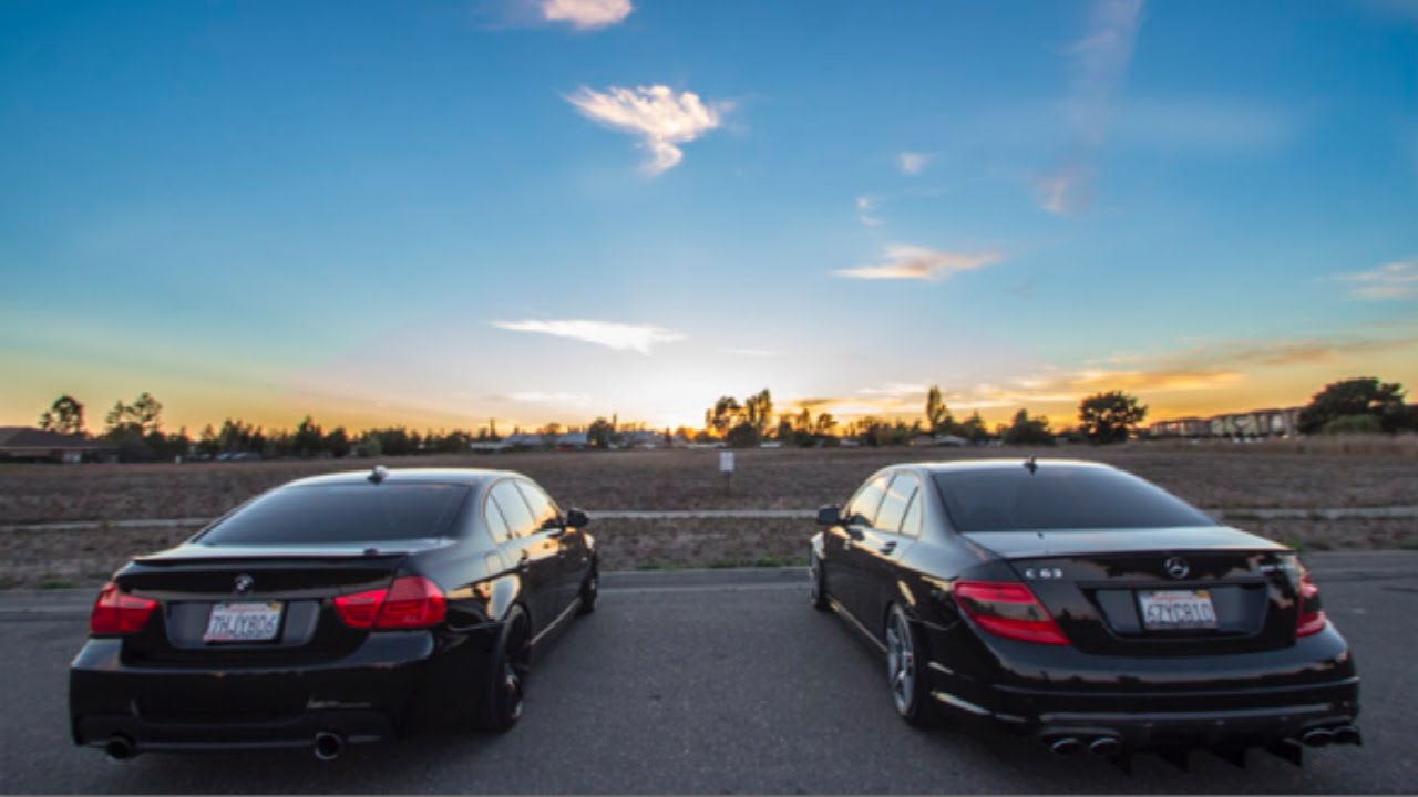 Bmw 335I TT Vs Amg Mercedes C63 - YouTube