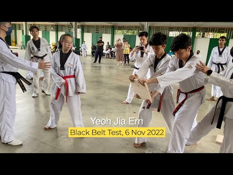 Yeoh Jia Ern's Black Belt test, 6 Nov 2022 - YouTube