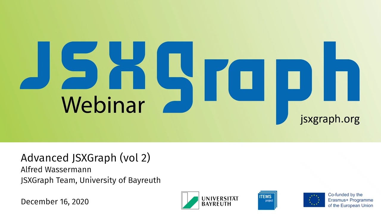 JSXGraph webinar – Advanced JSXGraph (vol 2) - YouTube
