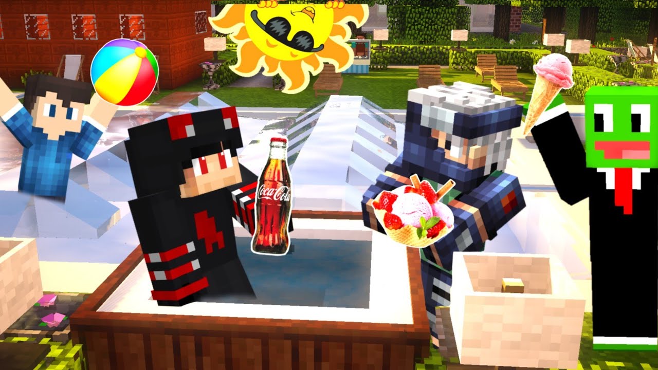 ماين كرافت : حكايات الصيف والشمس والايسكريم مع @OtakuG و @Rahumi الورع ...