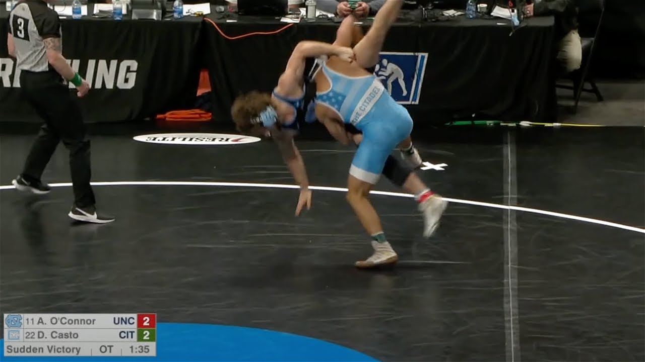 157lbs Dazjon Casto (The Citadel) SV1 Austin O'Connor (North Carolina ...