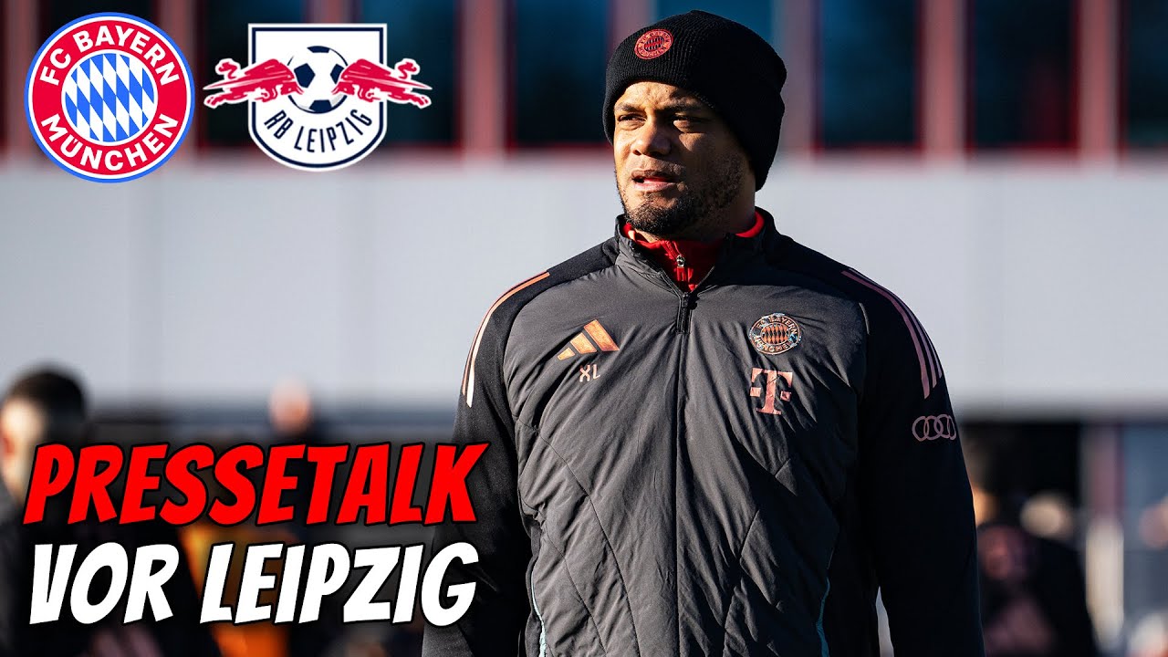 Pressetalk mit Vincent Kompany vor FC Bayern - RB Leipzig | Bundesliga ...