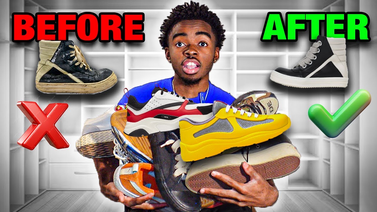 FIXING MY $12,325 DESIGNER SNEAKER COLLECTION! - YouTube